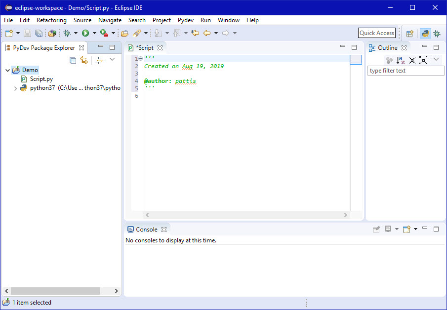 Python Programming In The Eclipse IDE