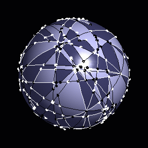 Nef Polyhedra embedded on the Sphere