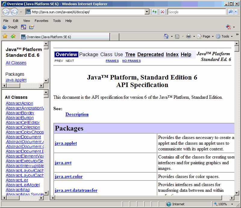 Objects, Using Class Libraries/JavaDoc