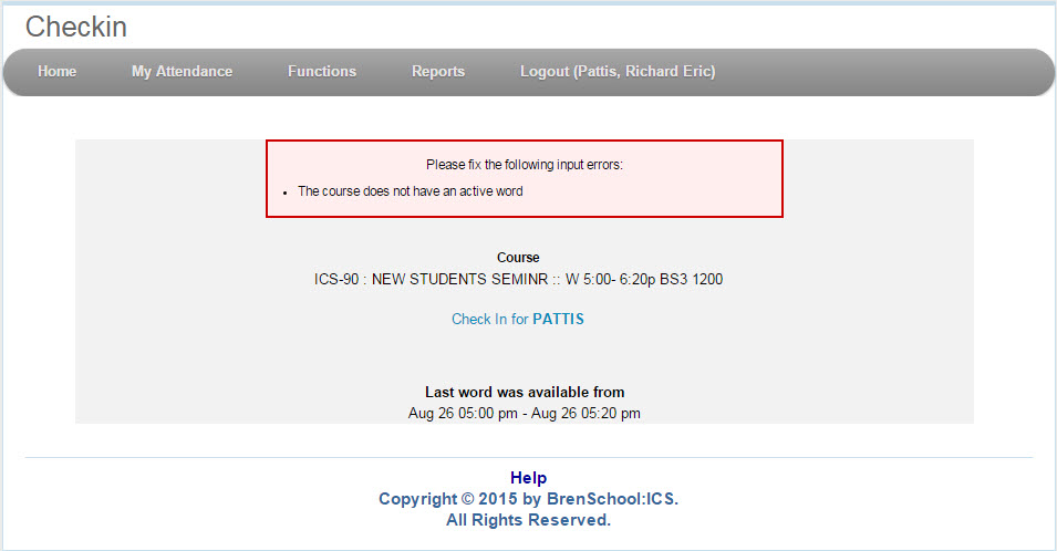 Practice Using Checkin