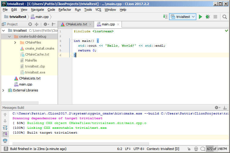 CLion IDE: Downloading, Installing, and Testing