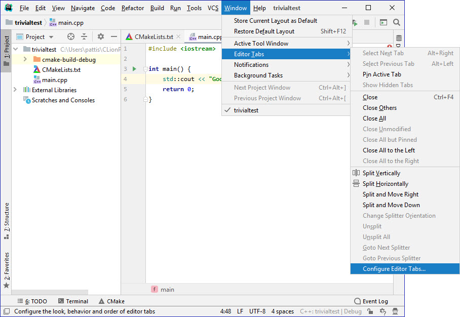 CLion IDE: Downloading, Installing, and Testing