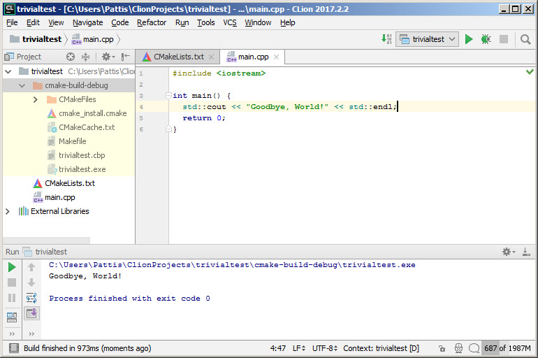 CLion IDE: Downloading, Installing, and Testing