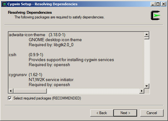Cygwin Toolset Download and Installation Instructions