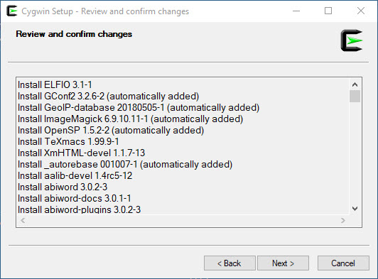 Cygwin Toolset Download and Installation Instructions