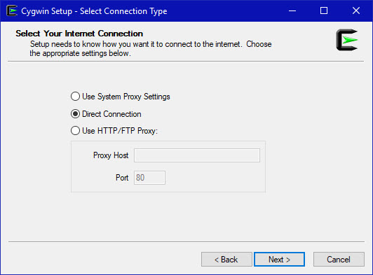 Cygwin Toolset Download and Installation Instructions