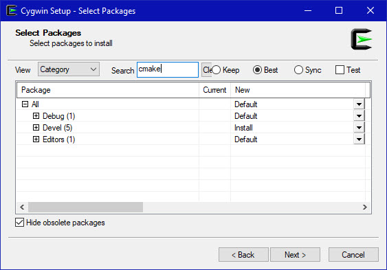 Cygwin Toolset Download and Installation Instructions