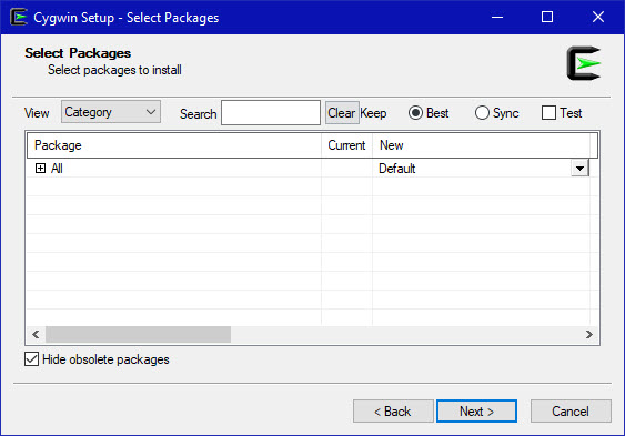 Cygwin Toolset Download and Installation Instructions