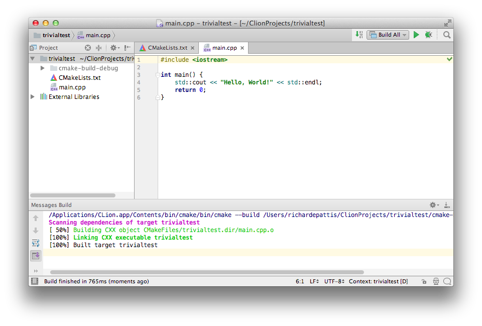 CLion IDE: Downloading, Installing, and Testing