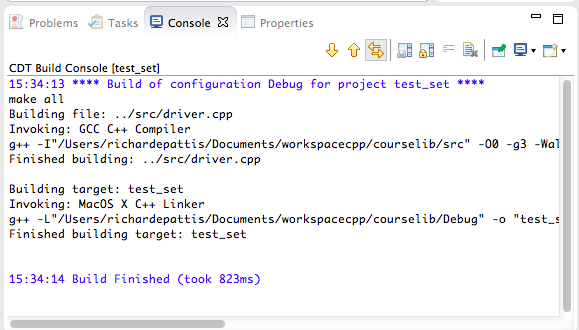 Course Library Installation/Use in Eclipse/C++ Instructions