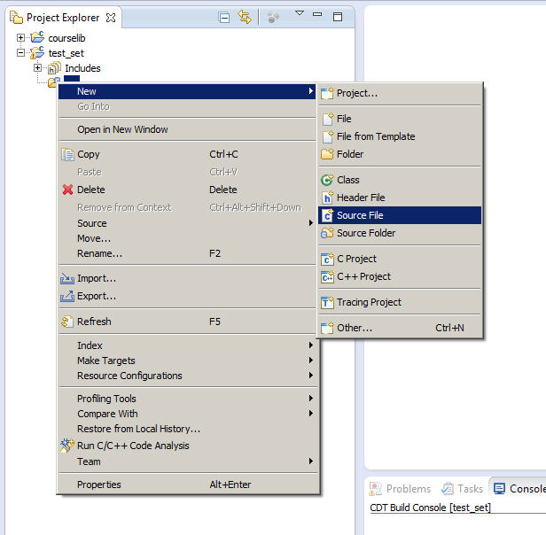 Course Library Installation/Use in Eclipse/C++ Instructions