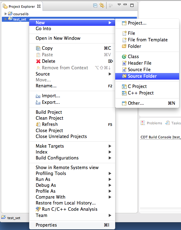 Course Library Installation/Use in Eclipse/C++ Instructions