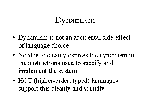 Dynamism