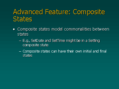 Advanced Feature: Composite States