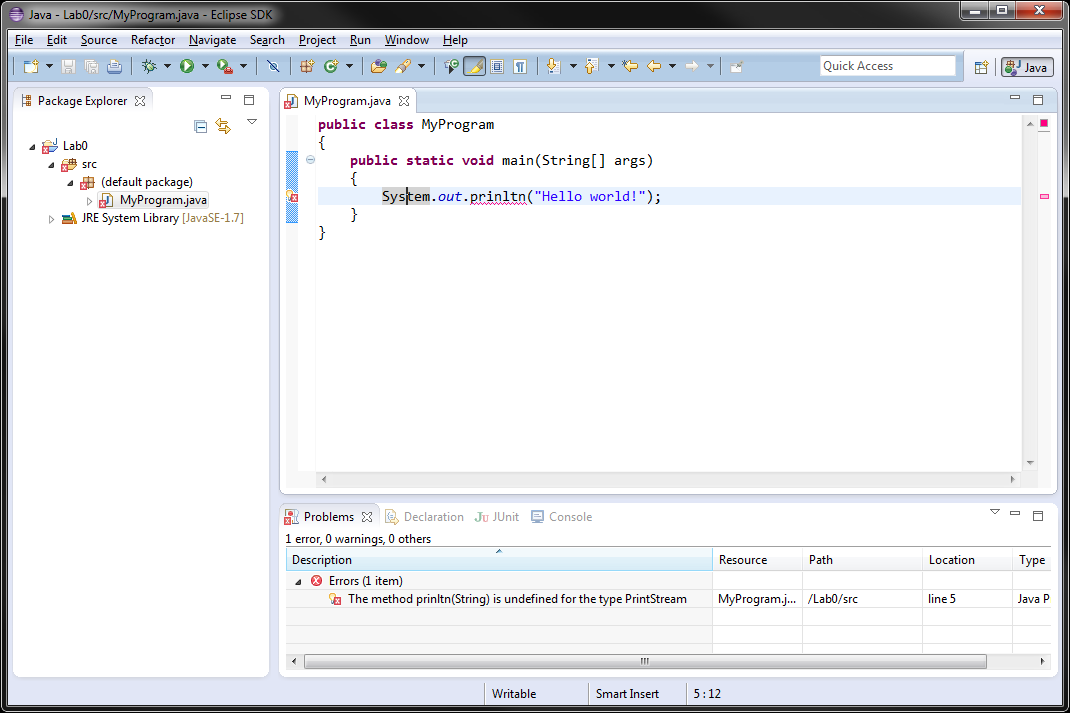 ICS 22 / CSE 22 Fall 2012, In-Lab Assignment #0